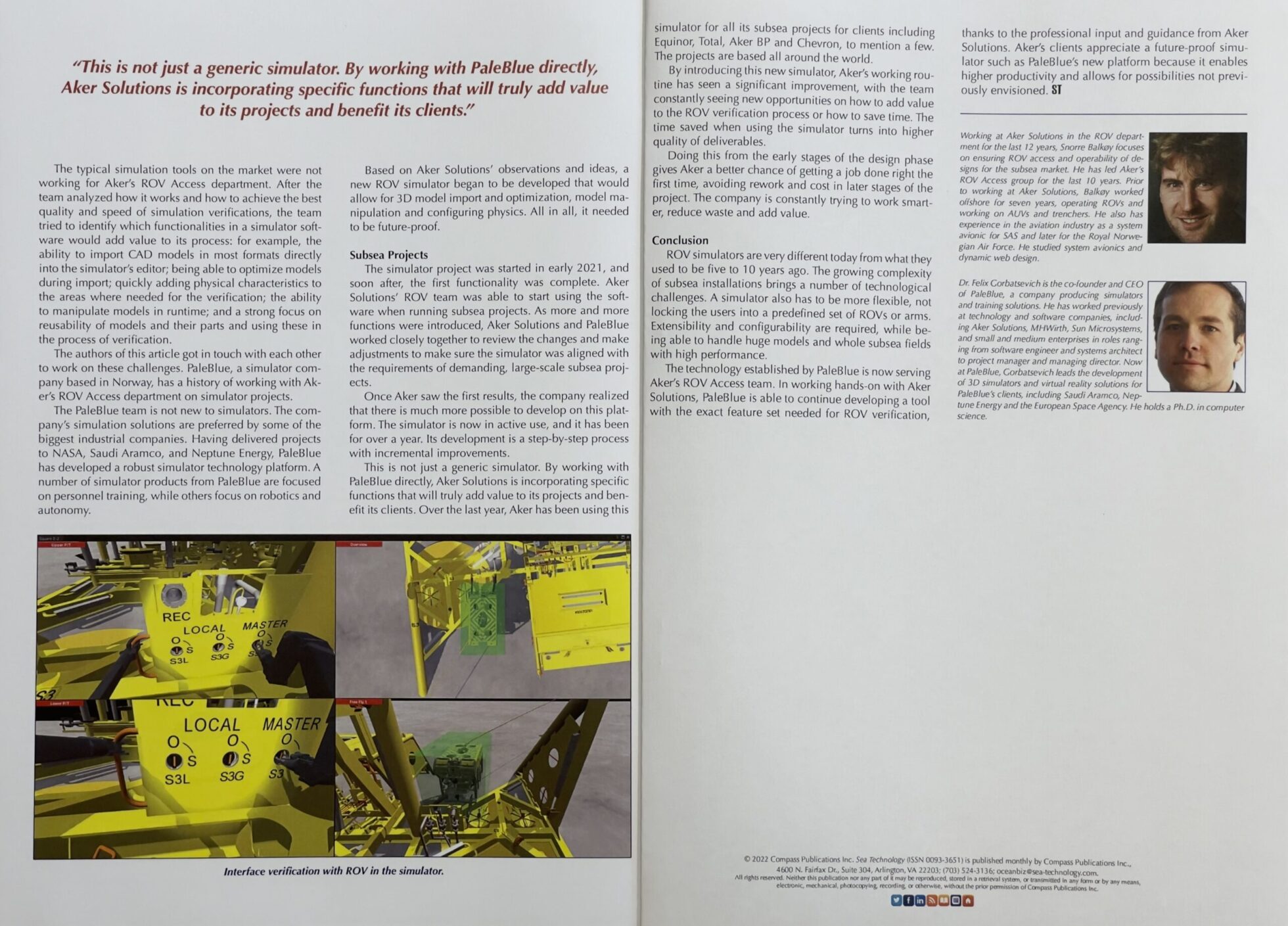 Sea Technology Magazine Features PaleBlue | PaleBlue